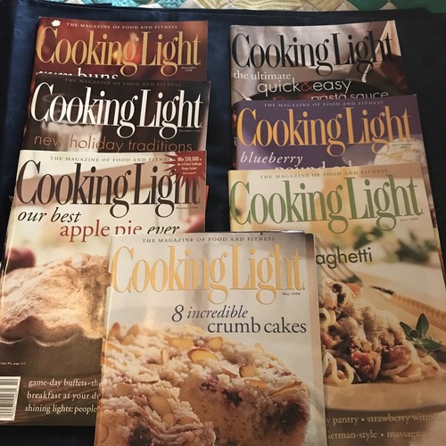 LOT OF 7 COOKING LIGHT MAGAZINES - May, June,July/aug, Sept, OCT , nov ...