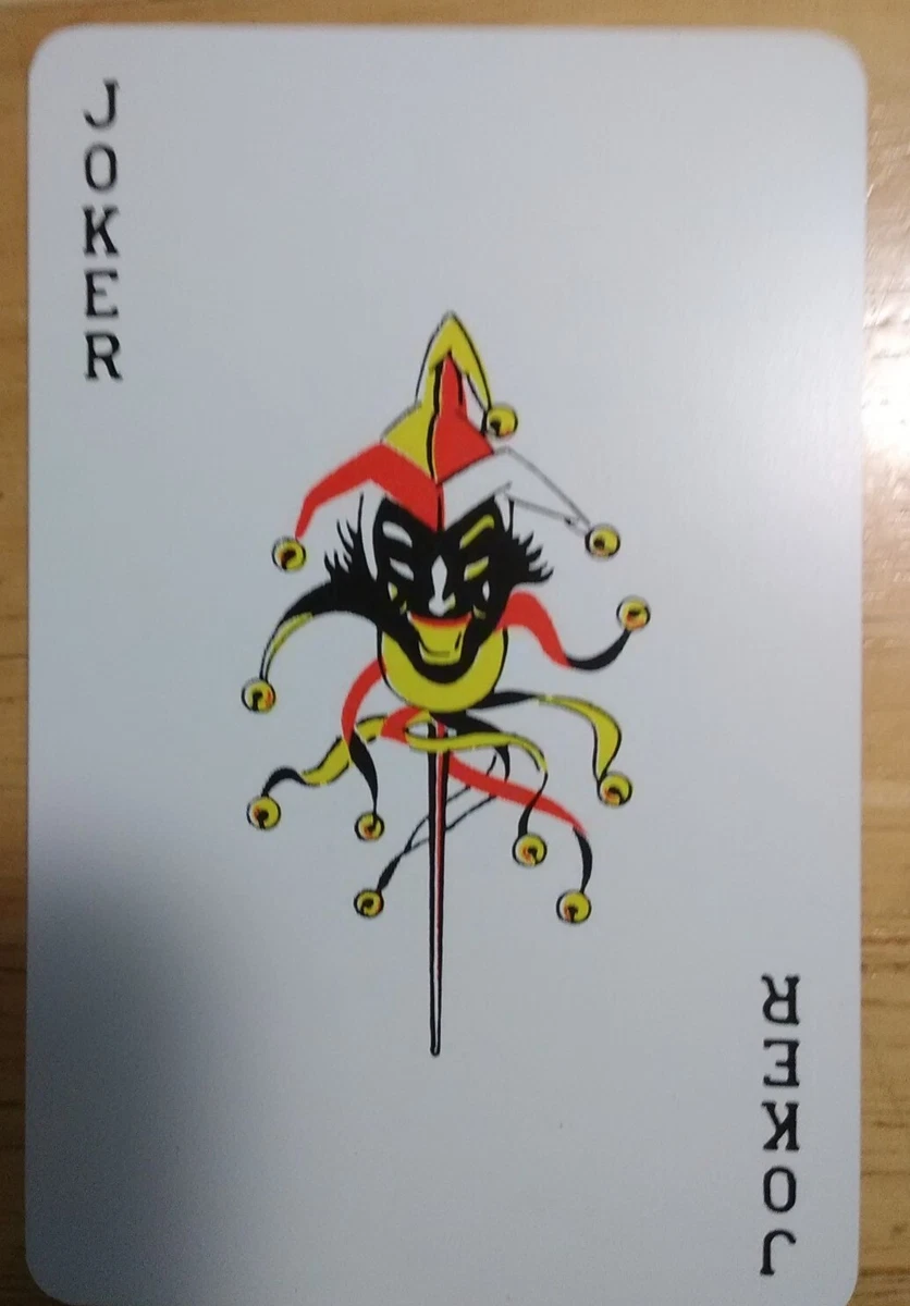 Evil Joker Playing Card