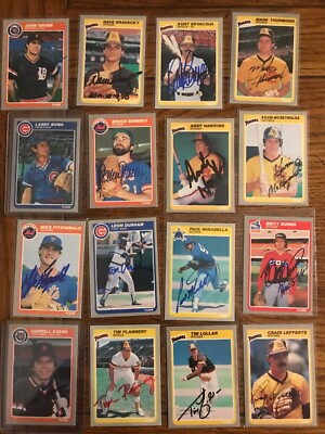 Andy Hawkins Autograph 1985 Fleer (Sale Is For One Card In Title) (5901 ...