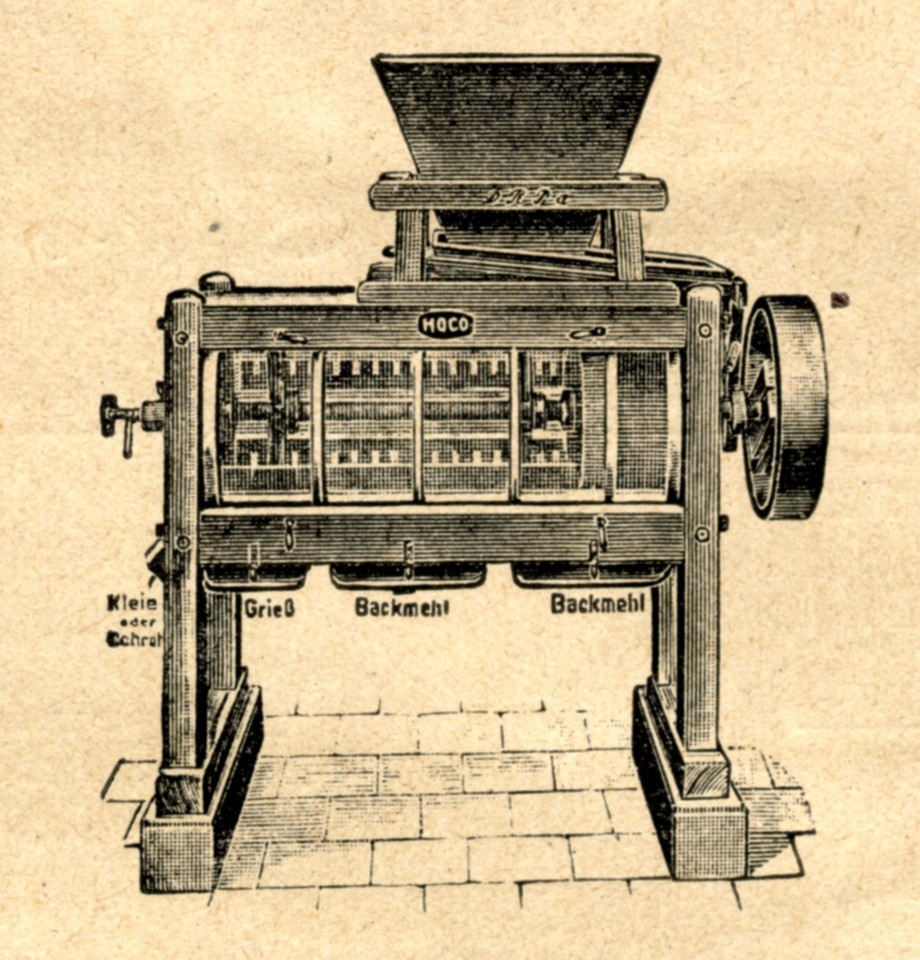 Flour mill Hoco German 1920 ad Helms Hannover advertising | eBay