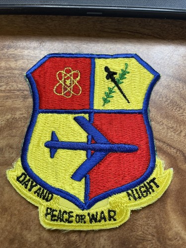 PATCH USAF Unknown SQUADRON Day Night Peace War Rare Vtg Travis AFB ...