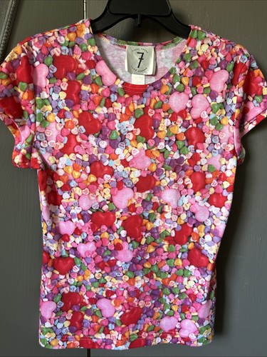 Todd Oldham Ladies T-shirt Candy hearts Vintage excellent Medium | eBay