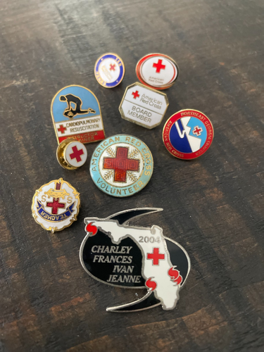 9 Red Cross Service Pins Instructor, Board Member, Volunteer | eBay