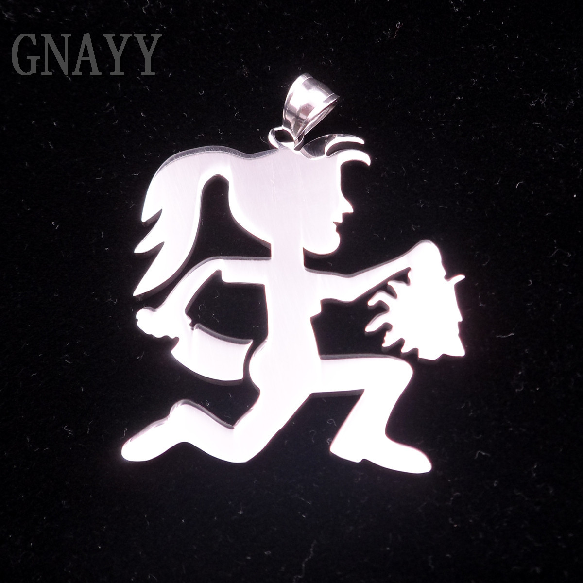 GNAYY Punk stainless steel 2'' HATCHETWOMEN Boy Heads ICP Pendant ...