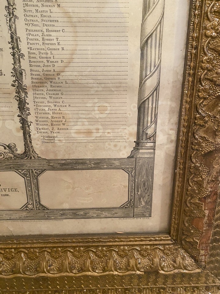 Civil War Soldiers Memorial roster 1862 126th Regiment New York ...