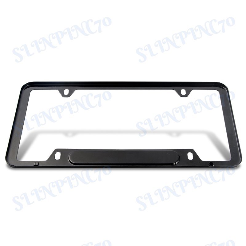 New 1PCS For VOLVO Black Stainless Steel Metal License Plate Frame | eBay