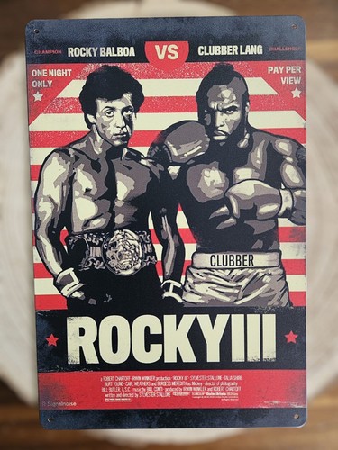 🍀 Blechschild Metallschild Film Rocky 3 Tin Sign | eBay.de