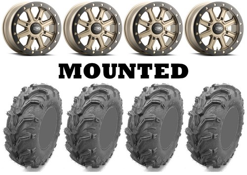 Kit 4 EFX MotoMax Tires 27x10-14/27x12-14 on ITP Inertia Beadlock ...