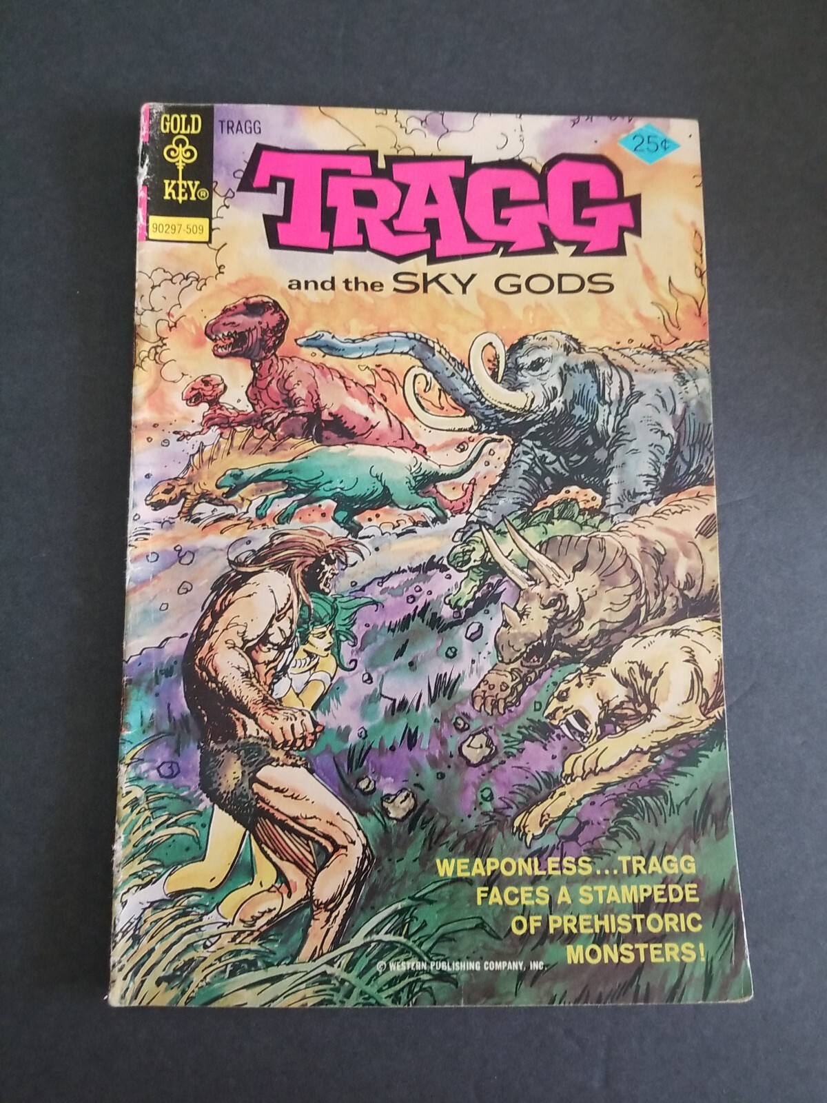 TRAGG AND THE SKY GODS #2 ORIGINAL 1975 GOLD KEY WESTERN CAVEMEN VS ...