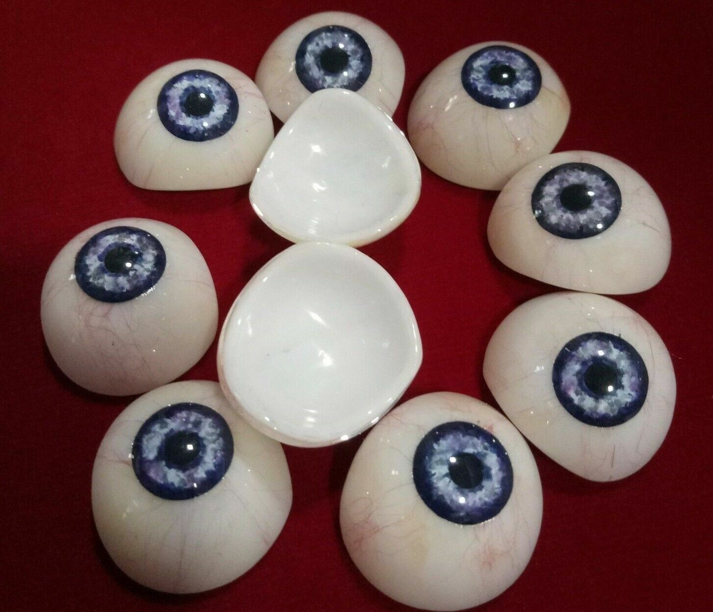 ARTIFICIAL EYES LAVENDER COLOUR REALISTIC PROSTHETIC EYES SET OF 10 EYE ...