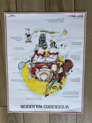 Gary Patterson Weekend Warrior Vintage Poster 1980 | eBay