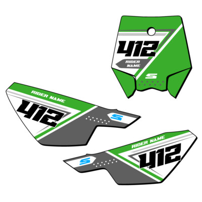 SR 70 AUTO SG65 Custom MX Number Plates Senge Graphics Kit Compatible ...