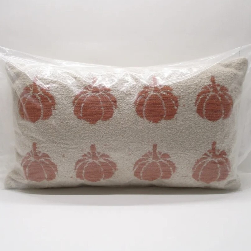 Threshold Woven Pumpkin Lumbar Throw Pillow Fall Autumn Thanksgiving ...
