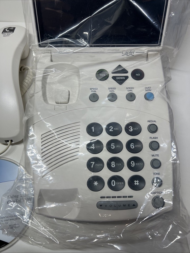 CapTel 840i Analog Captioned Phone Hearing Impaired + CD Manual + | eBay