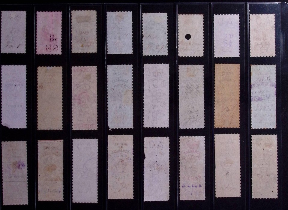 CEYLON: Foreign Bill/Stamp Duty Revenues - Ex-Old Time Collection ...