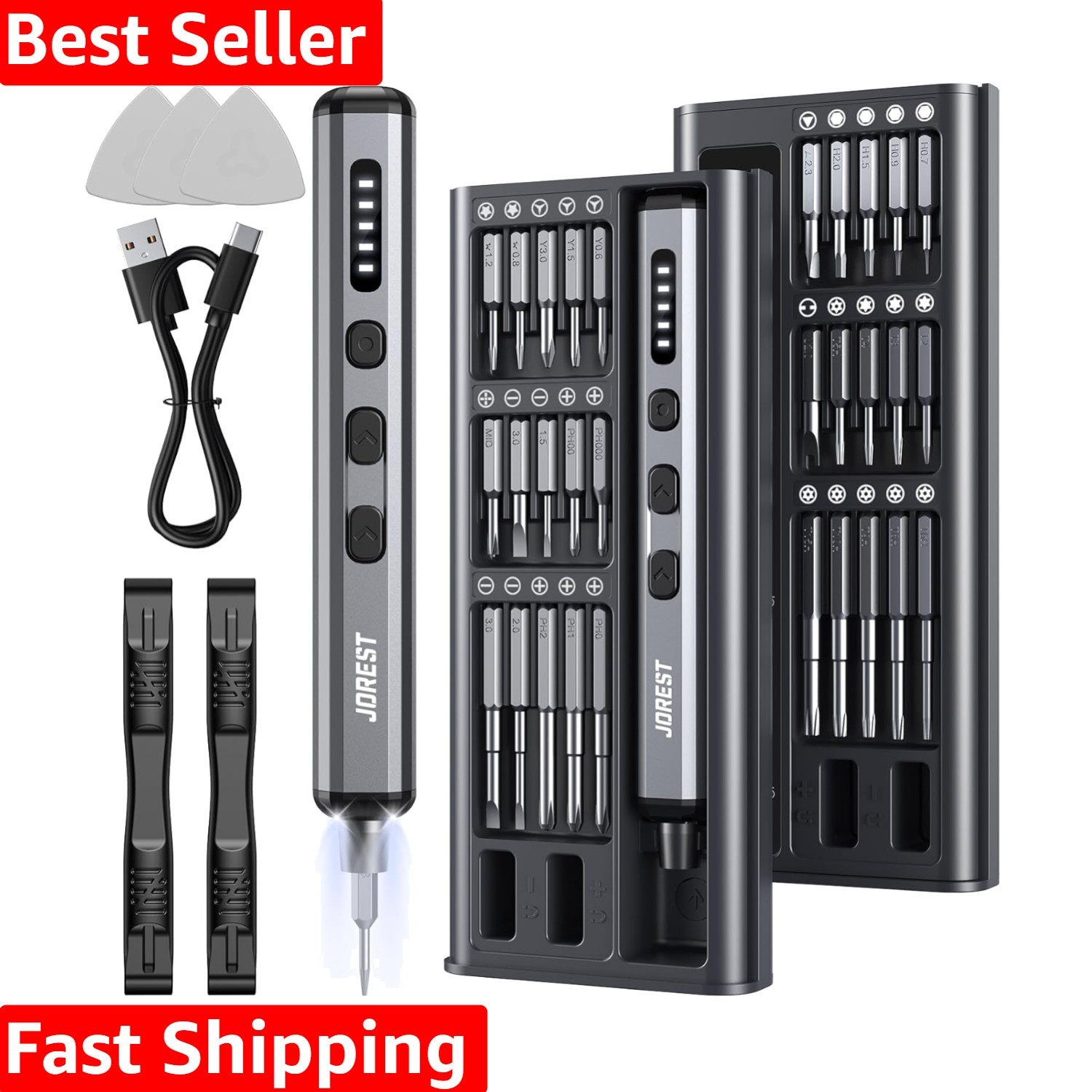 Mini Electric Screwdriver,Cordless Precision Screwdriver set with 38-in ...