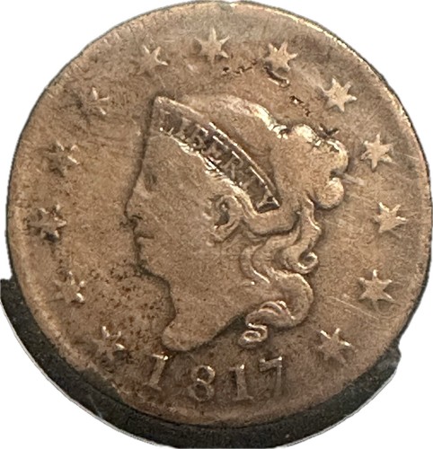 1817 Coronet Head Large Cent Coin, First Year | eBay