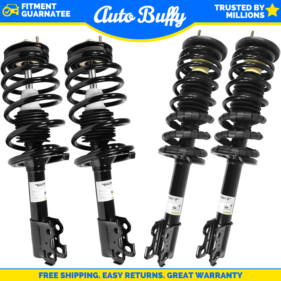 UNITY 4PC Front & Rear Suspension Struts and Coil Spring for Saturn SC1 ...