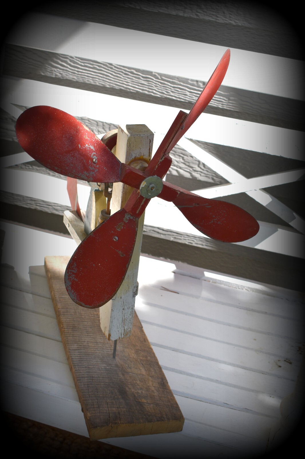 FOLK ART butter churn whirlygig whirlgig windmill primitive antique ...