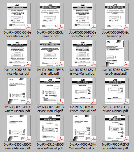 JVC Service Manuals & Owners, Amplifier Receiver Tuner, Audio, Computer ...