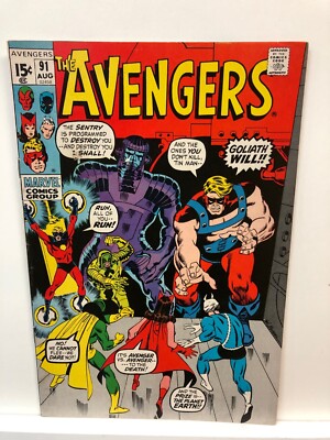 Avengers # 91 VERY FINE+ August 1971 Creator names below | eBay