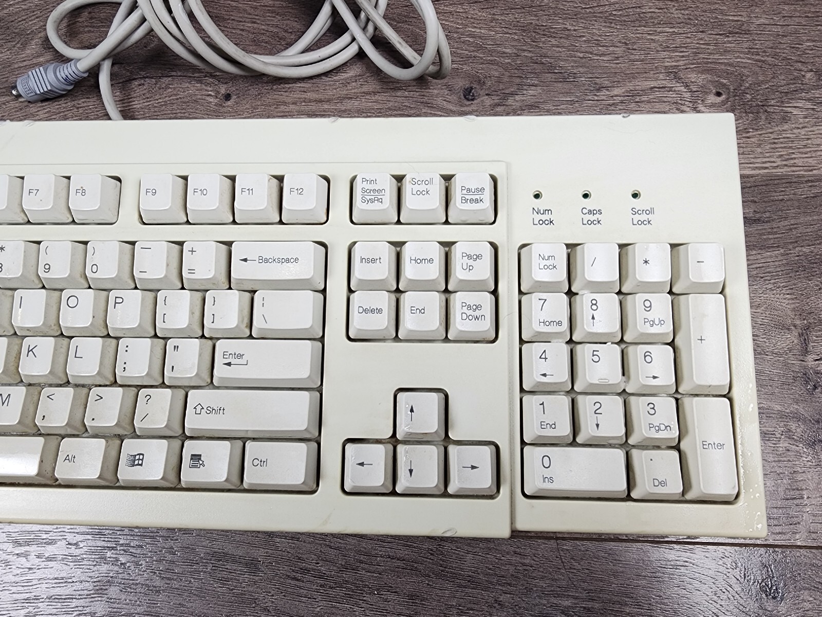 Vintage IBM Kb-7953 Wired Ps/2 Keyboard White Standard 104 Keys for ...