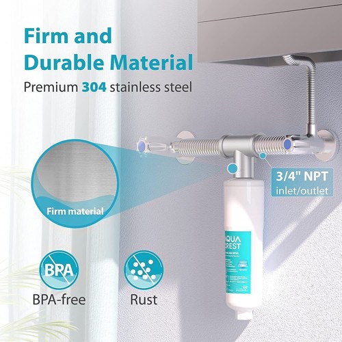 AQUA CREST AP431 AP430SS Whole House Scale Inhibitor - Inline Water ...