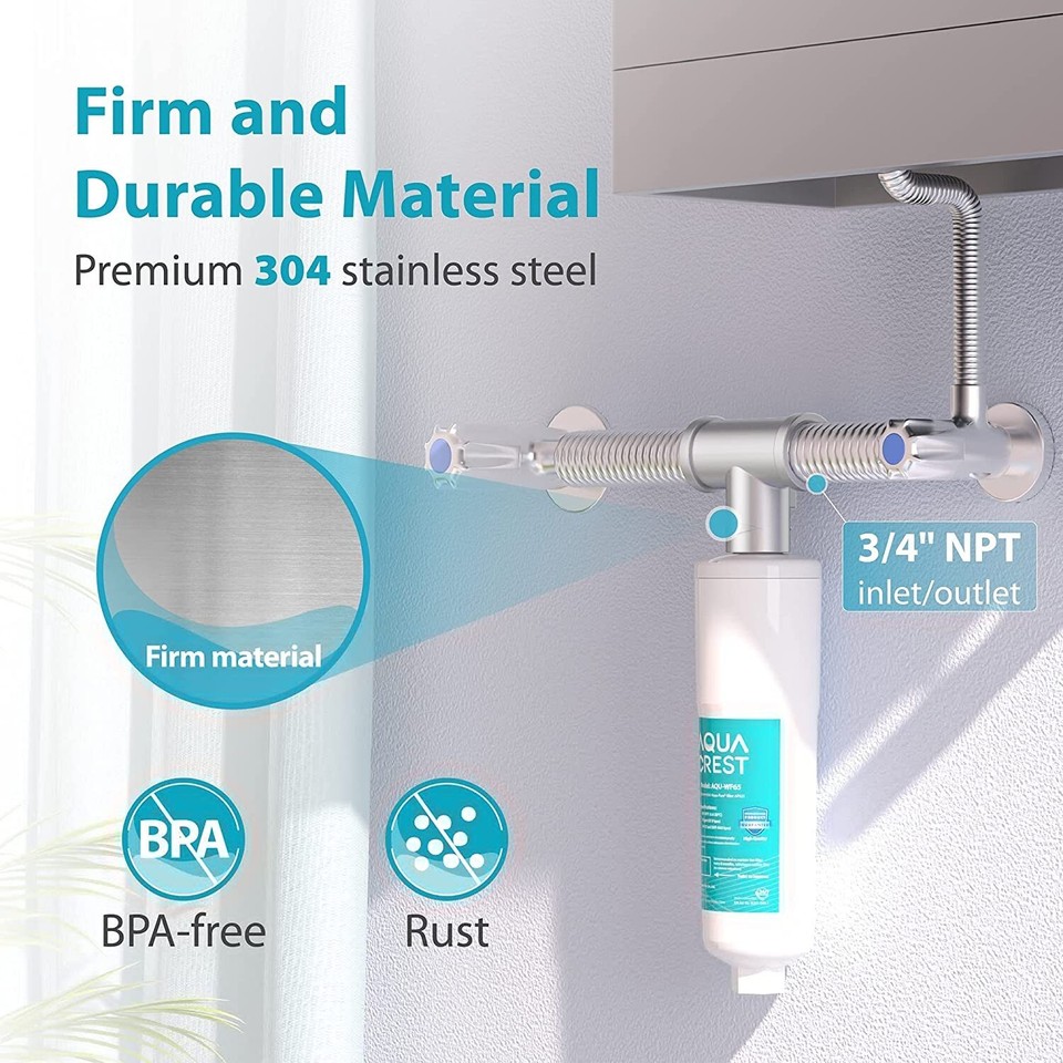 AQUA CREST AP431 AP430SS Whole House Scale Inhibitor - Inline Water ...