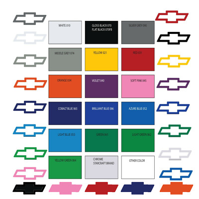 Chevy BowTie 10 PACK OUTLINE OR SOLID Decal Sticker 3 sizes TRACKED ...