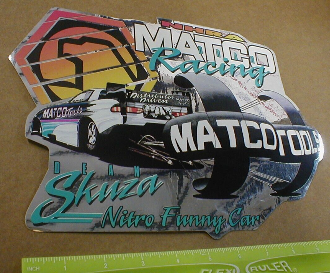 Matco Tools garage shop drag racing decal sticker NHRA Dean Skuza Nitro ...