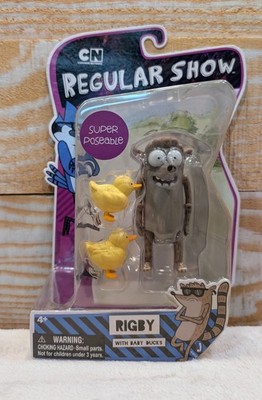 Cartoon Network Regular Show Rigby Mordecai Super Poseable Rare “6 ...