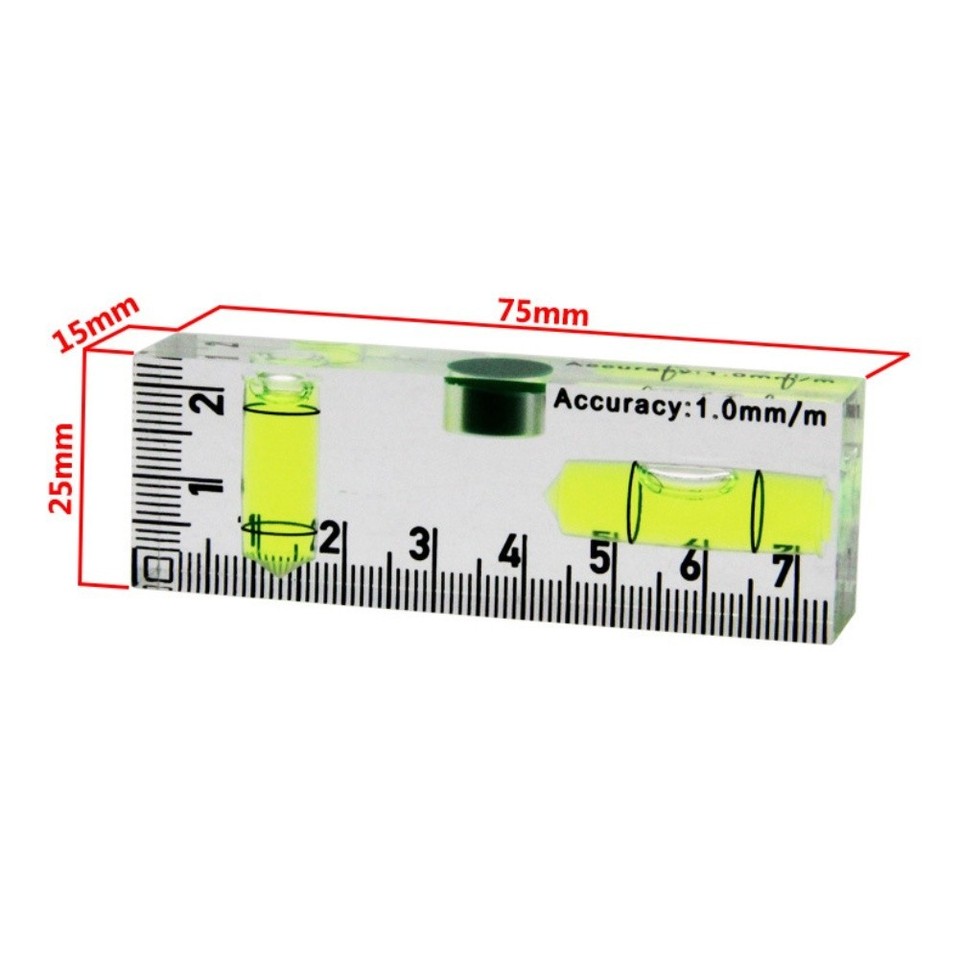 Mini Small Bubble Level 75mm Compact Acrylic Level for Home and ...