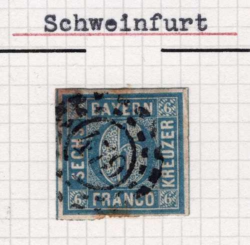 Bavaria Number Plate OMR 479 SCHWEINFURT stamped (BA0633) | eBay UK