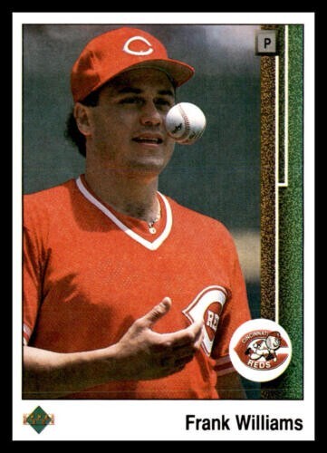 1989 Upper Deck #449 Frank WILLIAMS Pitcher Cincinnati REDS Near Min ...