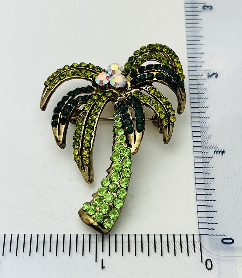 130 Crystal Palm Tree Pin/Brooch | eBay