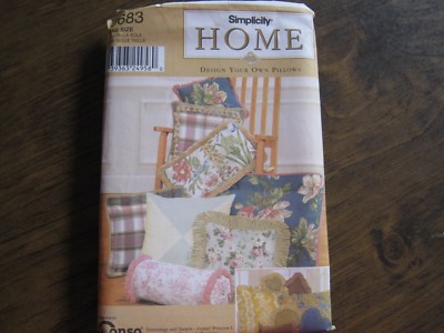 Simplicity 9683 - Design Your Own Pillows - Sewing Pattern | eBay