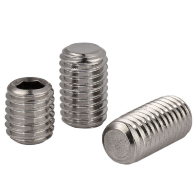 304 A2 M3 M4 M5 Hex Socket Allen Set Screws Grub Screw Flat Point | eBay