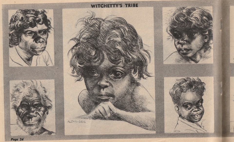 Witchetty's Tribe Aboriginal Cartoon Fun #8 Jolliffe Sungravure 1957 | eBay