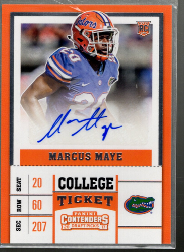 B4630 - 2017 Panini Contenders Draft Picks #248 Marcus Maye RC Auto | eBay