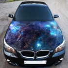 Galaxy Car Hood Wrap Decal Vinyl Sticker Full Color Graphic Space Fit ...