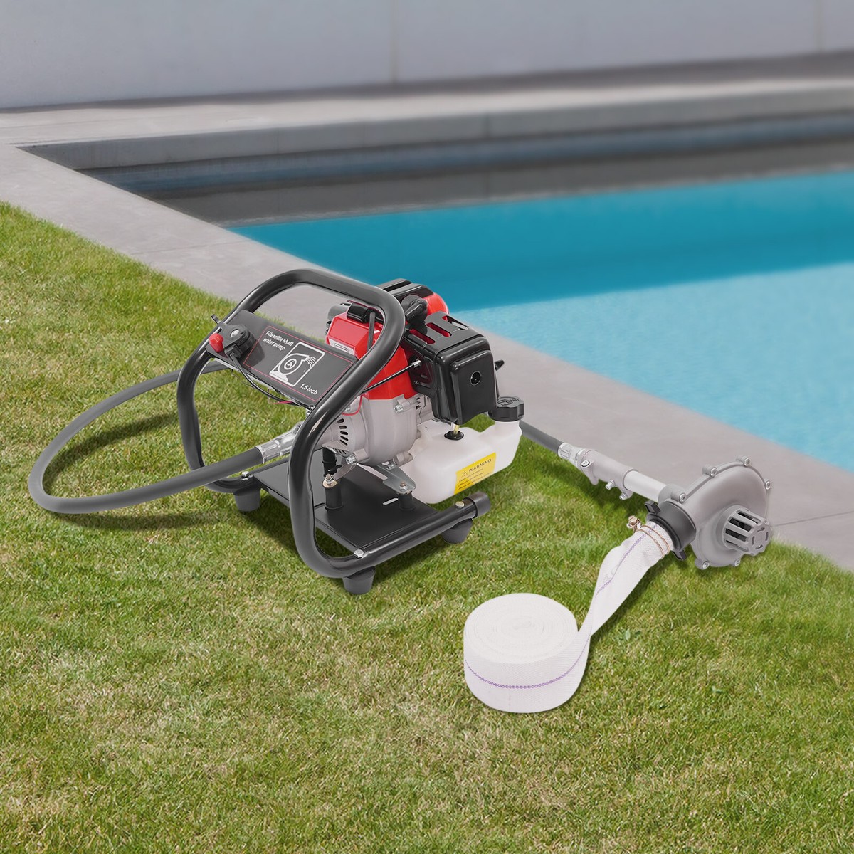 2 Cycle Gas Powered Water Pumps 4 Semi Trash Water Pump With 7.5 HP