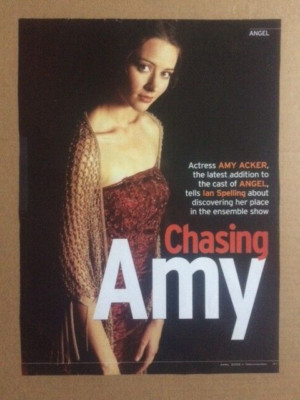 AMY ACKER "Ex-Scrapbook 2022" Original Vintage Magazine Clipping ...