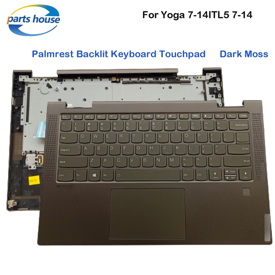 New Back Cover/Palmrest Keyboard/Bottom Case For Lenovo Yoga 7-14ITL5 ...