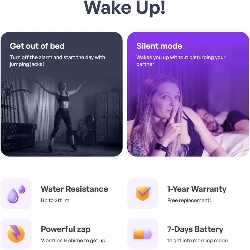 Shock Clock 3 - Alarm Clock for Students & Hard of Hearing - Silent ...