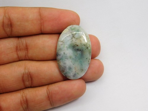 Cabochon de calcédoine aqua 100 % pierre précieuse en vrac naturelle ...