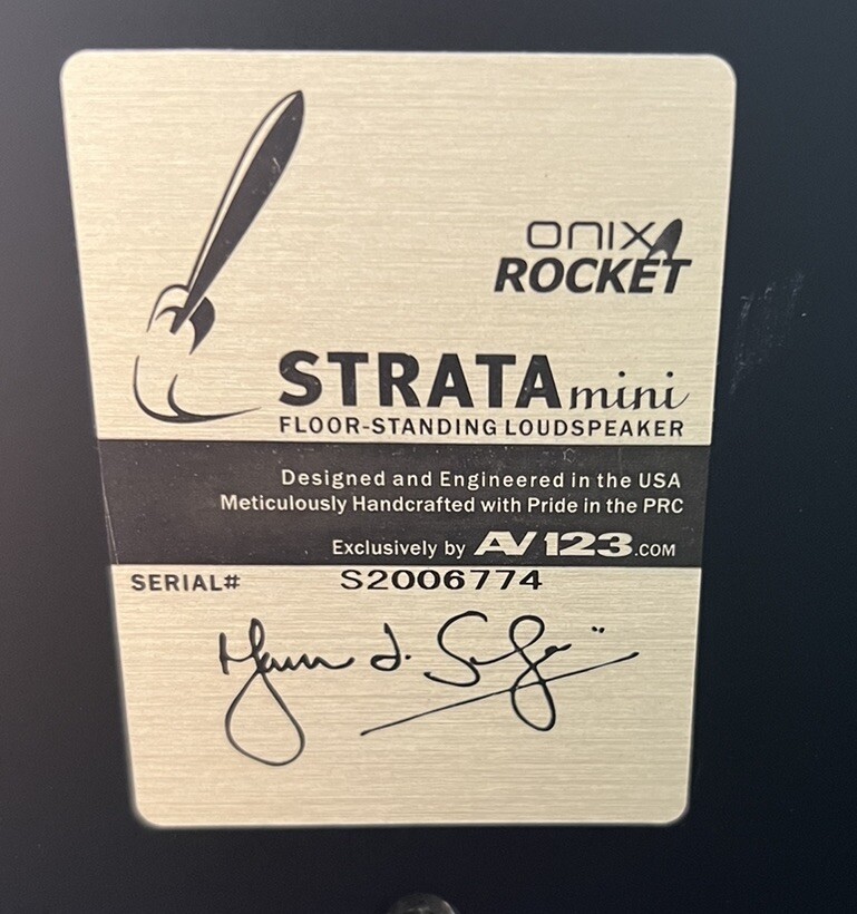 Onix Rocket GSW-300 Strata Mini FloorStanding Hybrid Rosewood Speakers ...