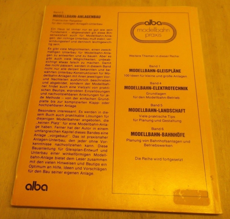 Model Railway Plant Construction Alba Modellbahnpraxis 3 " Gernot ...