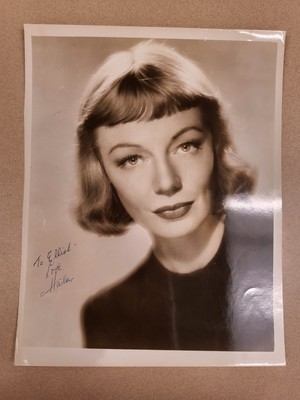 To Elliot Love Haila Stoddard American Actress Signed 8"x10" Black ...
