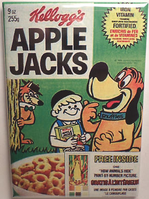 Apple Jacks Vintage Cereal Box 2"x3" Fridge or Locker MAGNET Img 4 | eBay