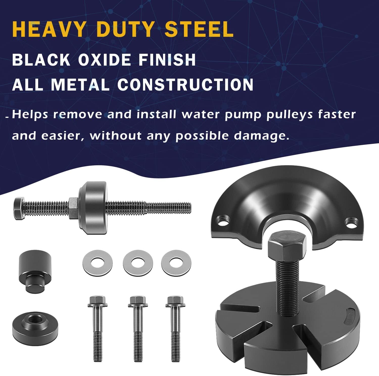 303-S455 Water Pump Pulley Service Kit for Ford Escape Taurus Mercury 3 ...